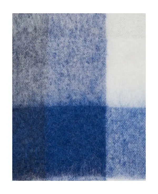 Acne Studios Fringed Edge Checked Scarf