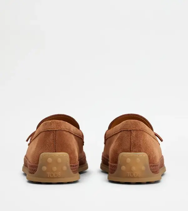 TOD'S Suede Loafers With Mini Pin-buckle