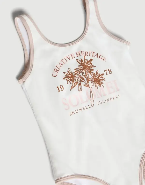 Brunello Cucinelli Graphic Print Swimsuit