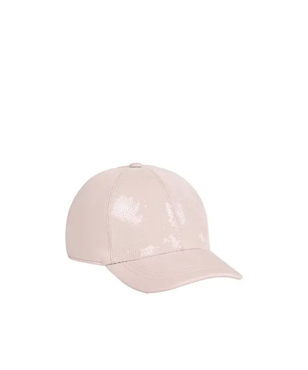 Brunello Cucinelli Sequin Embellished Cotton French-terry Baseball Cap - Pink