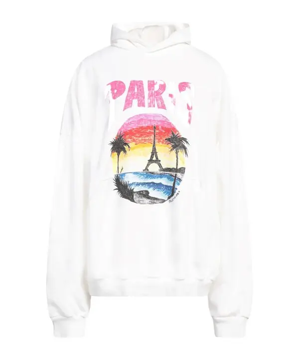 Balenciaga Graphic Hoodie - White
