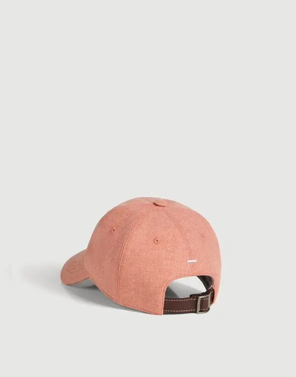 Brunello Cucinelli Virgin Wool, Cotton And Silk Baseball Cap With Logo