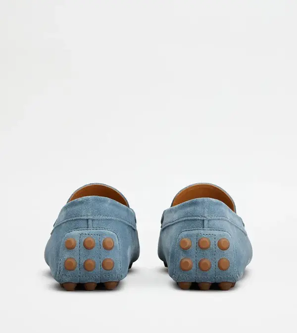 TOD'S Gommino Bubble Penny-strap Loafers - Light Blue
