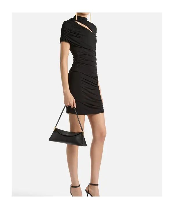 Balmain Draped Jersey Bodycon Dress