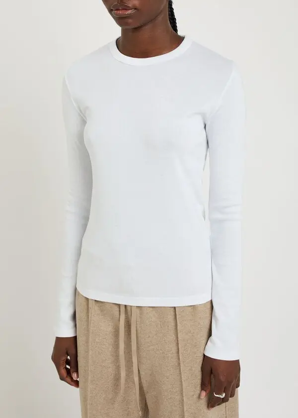 Vince Essential Cotton-blend Top