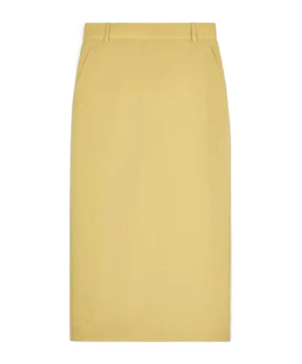 TOD'S Wool Midi Skirt With Slit