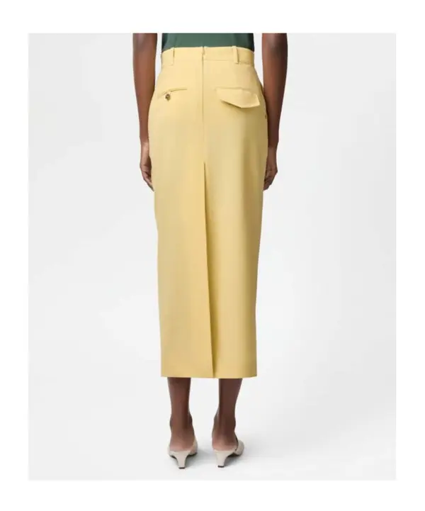 TOD'S Wool Midi Skirt With Slit