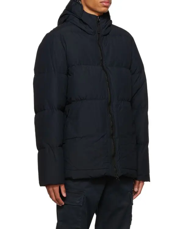 Stone Island Padded Down Jacket With Emblem