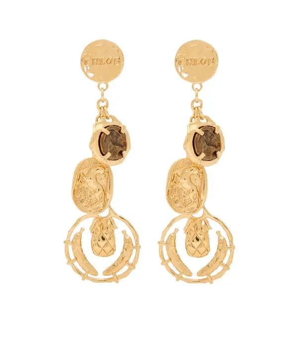 Chloé The Medals Drop Earrings