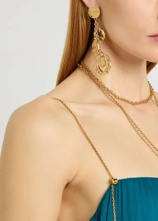 Chloé The Medals Drop Earrings