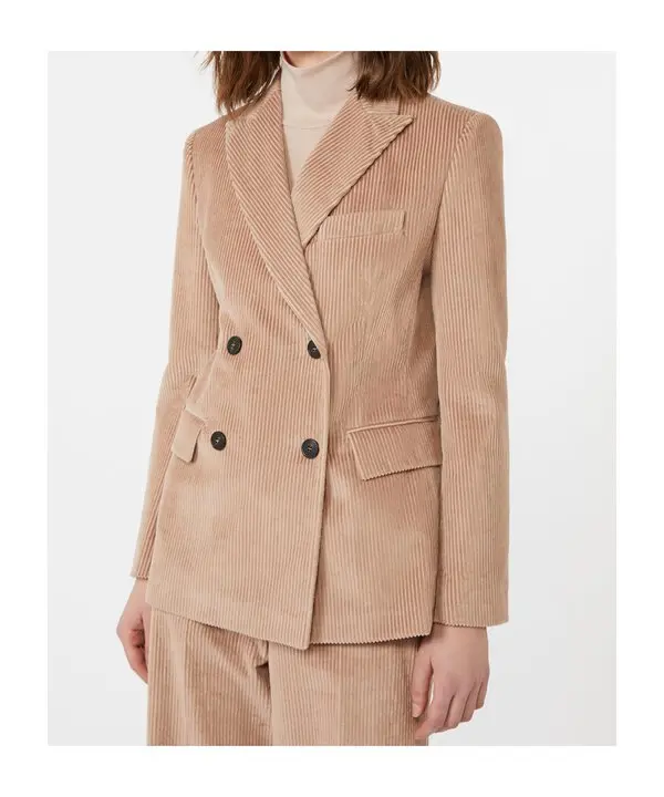Max Mara Double-breasted Velvet Blazer