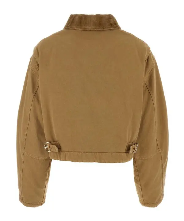 Miu Miu Garment-dyed Gabardine Blouson Jacket