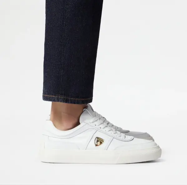 TOD'S Automobili Lamborghini Panelled Lace-up Leather Sneakers