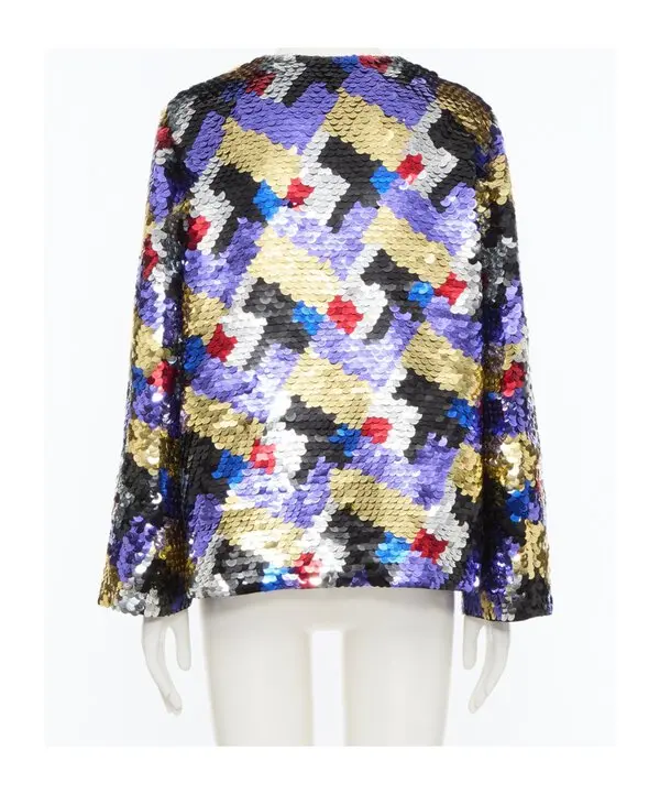 Valentino Garavani Crew Neck Long-sleeved Casual Jacket