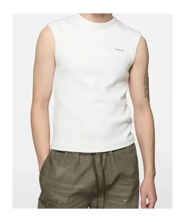 Acne Studios Logo Muscle T-shirt - White