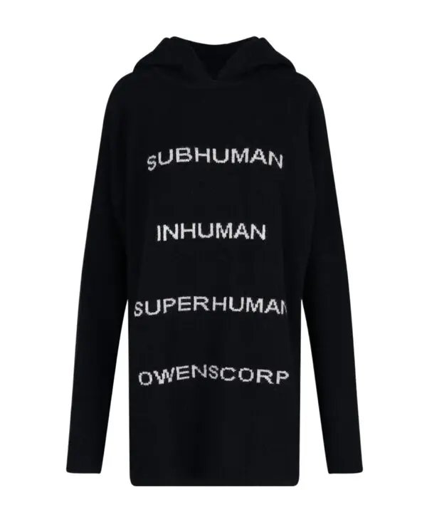 Rick Owens Hooded Sweater - Black