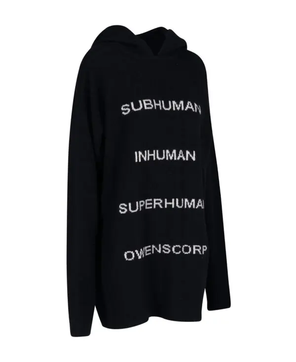 Rick Owens Hooded Sweater - Black