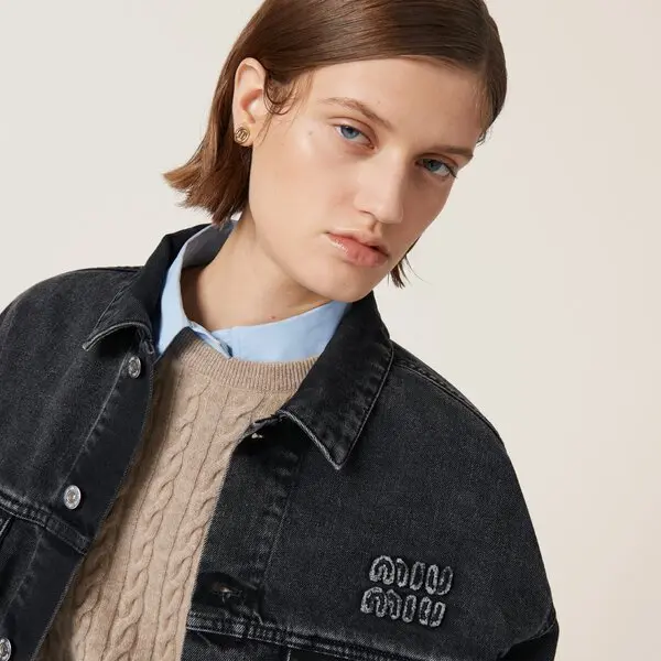 Miu Miu Denim Blouson Jacket