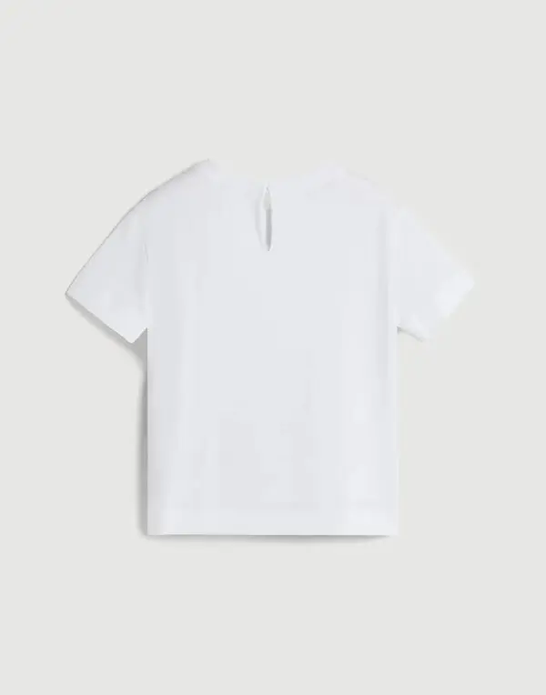 Brunello Cucinelli Striped Sequin Detail T-shirt