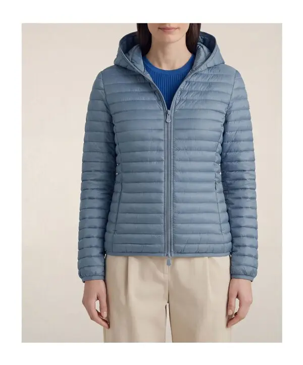SAVE THE DUCK Hooded Quilted Down Jacket