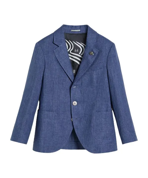 Brunello Cucinelli Délave Linen Double-breasted Blazer