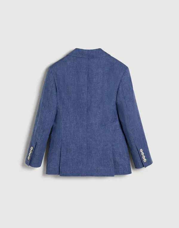 Brunello Cucinelli Délave Linen Double-breasted Blazer
