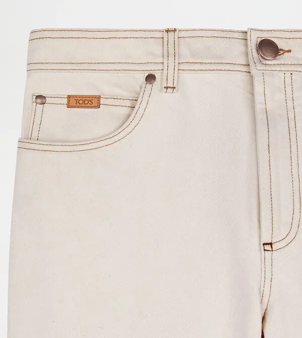 TOD'S Waistband Denim Trousers