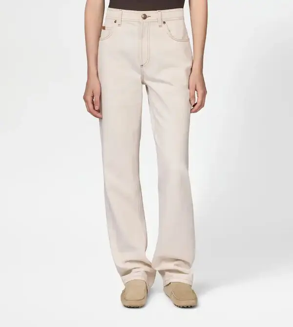 TOD'S Waistband Denim Trousers