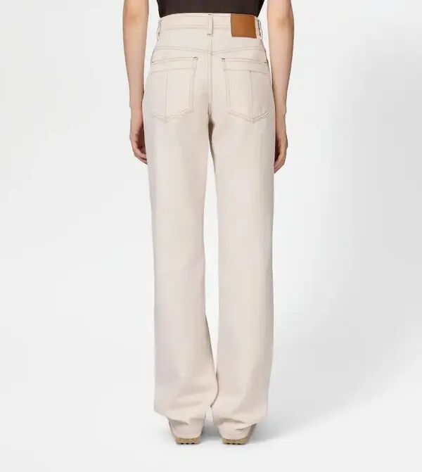 TOD'S Waistband Denim Trousers