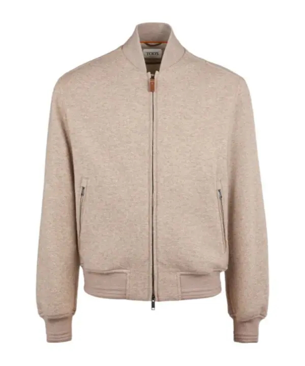 TOD'S Cashmere Blend Knitted Bomber Jacket