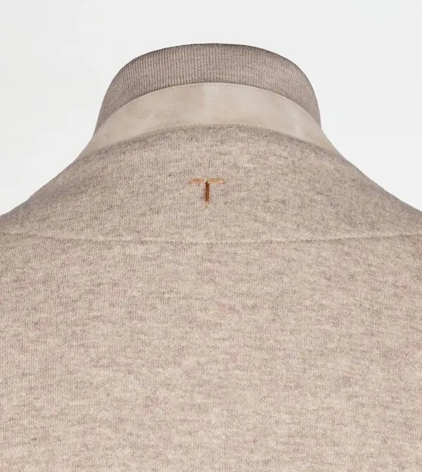 TOD'S Cashmere Blend Knitted Bomber Jacket