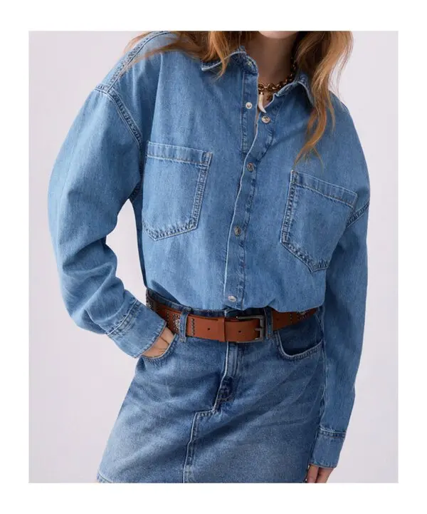 Liu Jo Short Denim Dress With Belt