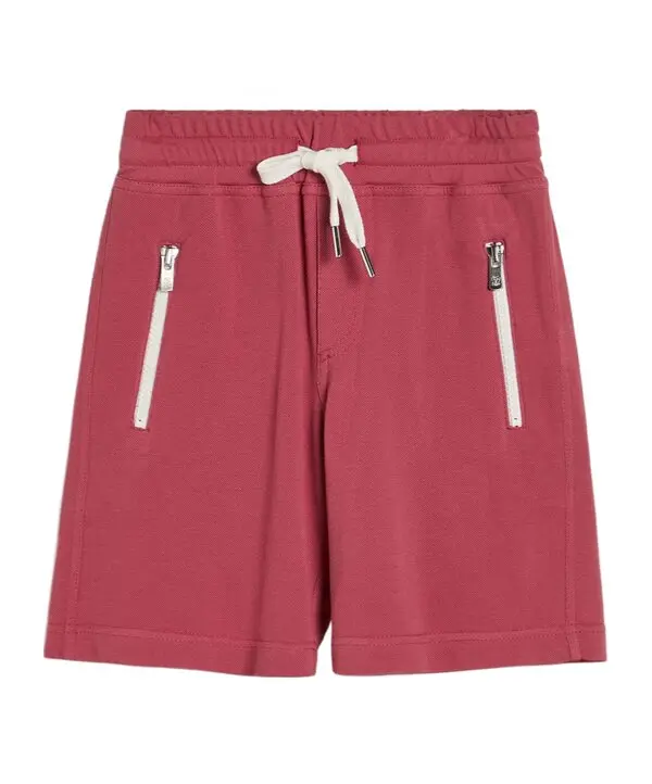 Brunello Cucinelli Cotton Piqué Bermuda Shorts With Drawstring