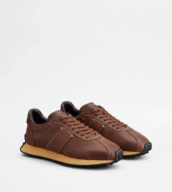 TOD'S Calfskin Round-toe Sneakers