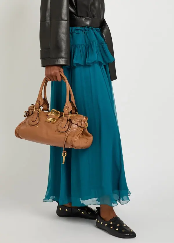 Chloé Paddington Medium Grained Leather Handbag