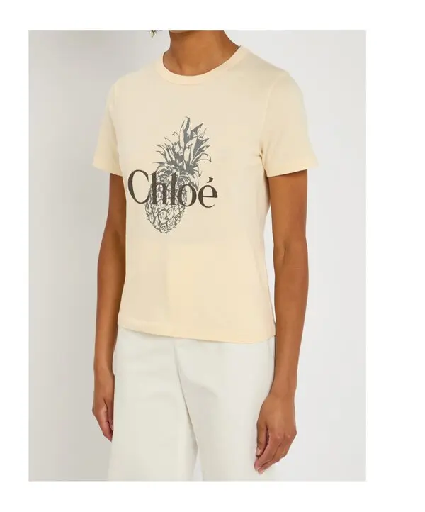 Chloé Printed Cotton T-shirt
