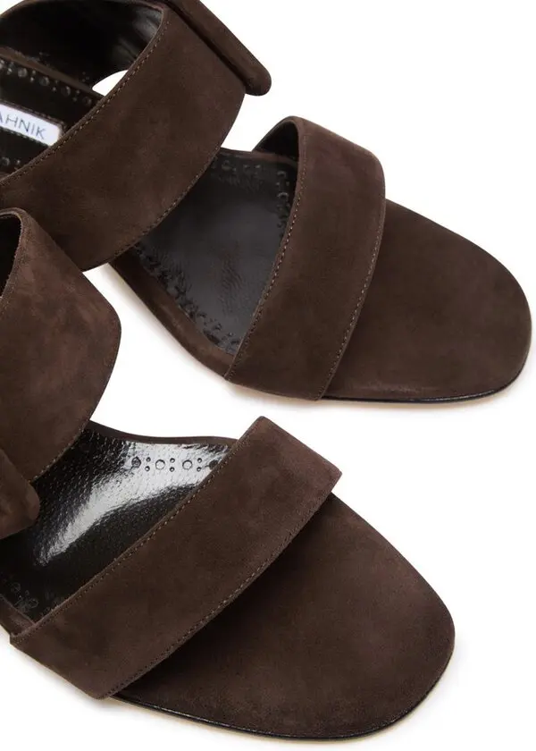 Manolo Blahnik Titubanew 50 Suede Sandals