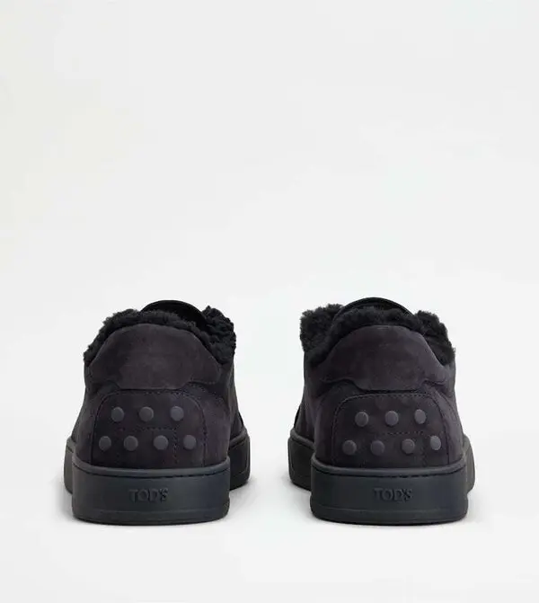 TOD'S Pashmy Suede Sneakers With Shearling Lining