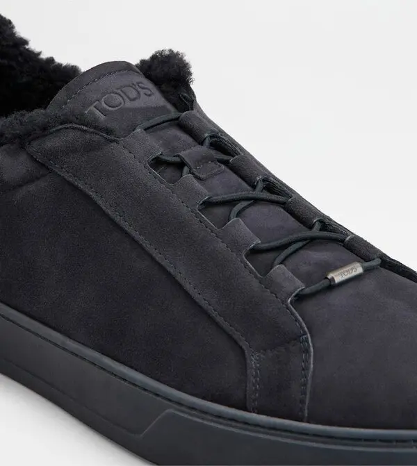 TOD'S Pashmy Suede Sneakers With Shearling Lining