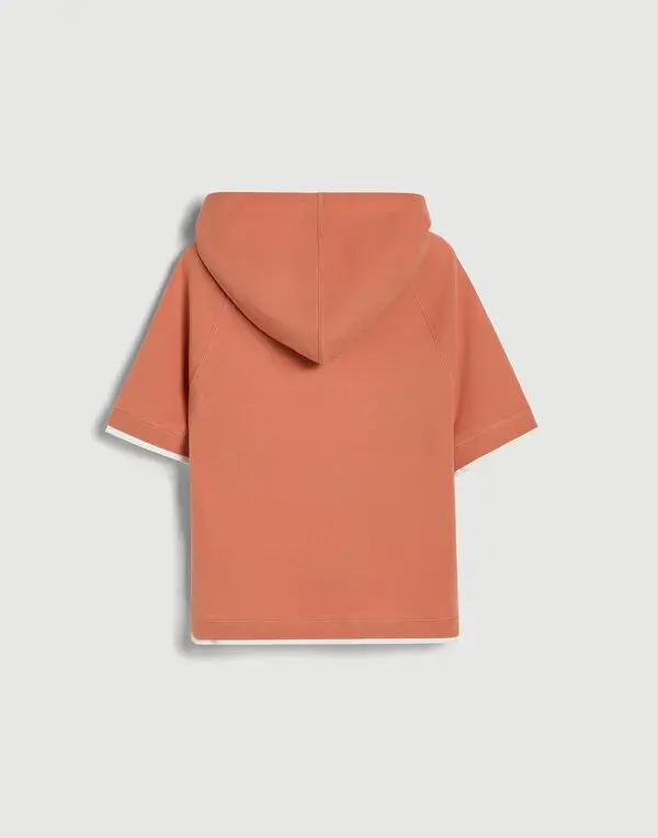 Brunello Cucinelli Cotton Piqué Hooded Sweatshirt With Print