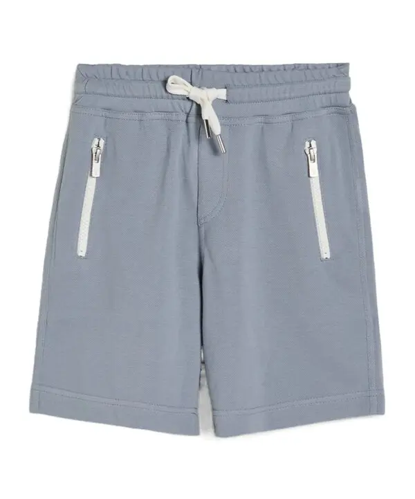 Brunello Cucinelli Cotton Piqué Bermuda Shorts With Drawstring