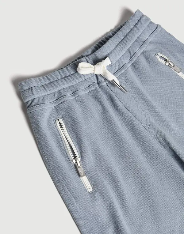 Brunello Cucinelli Cotton Piqué Bermuda Shorts With Drawstring