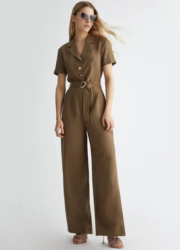 Liu Jo Wide Leg Jumpsuit With Belt