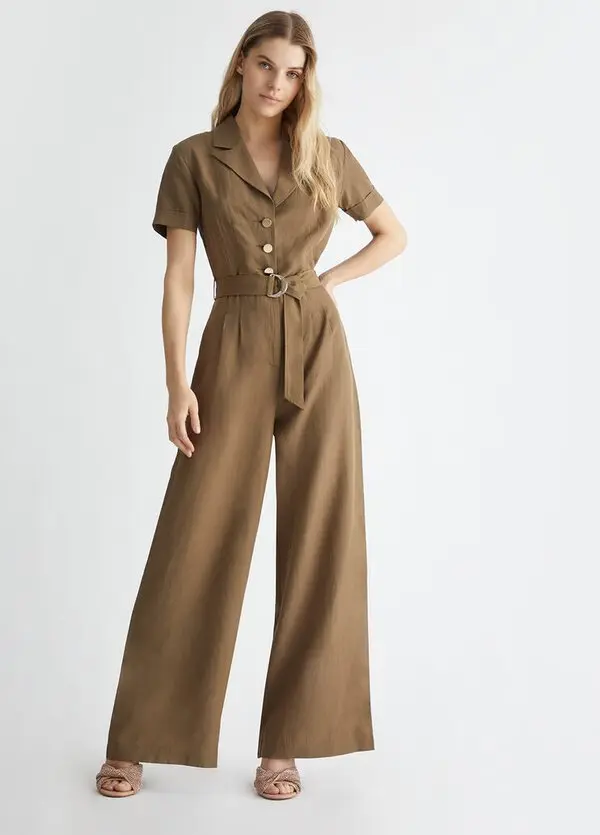 Liu Jo Wide Leg Jumpsuit With Belt