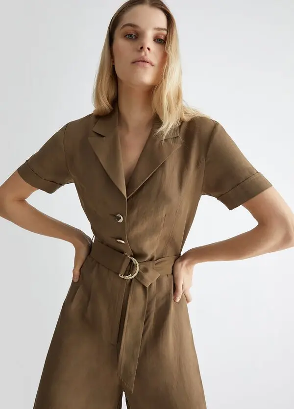 Liu Jo Wide Leg Jumpsuit With Belt