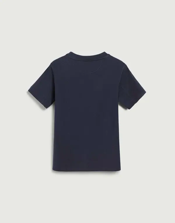 Brunello Cucinelli Short Sleeve Cotton Jersey T-shirt With Graphic Print