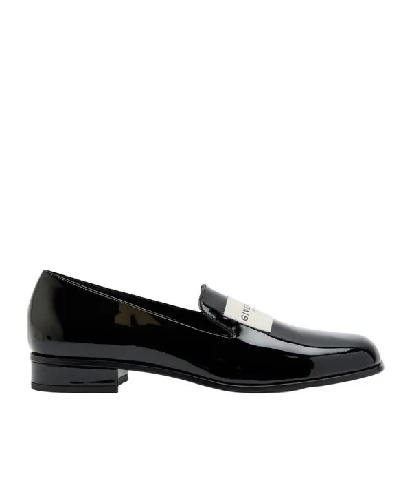 Givenchy Tux Logo Patent Leather Loafers