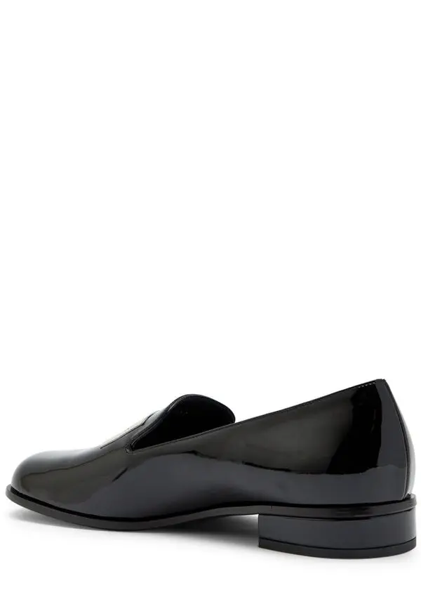 Givenchy Tux Logo Patent Leather Loafers