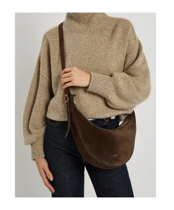 Khaite Augustina Suede Cross-body Bag