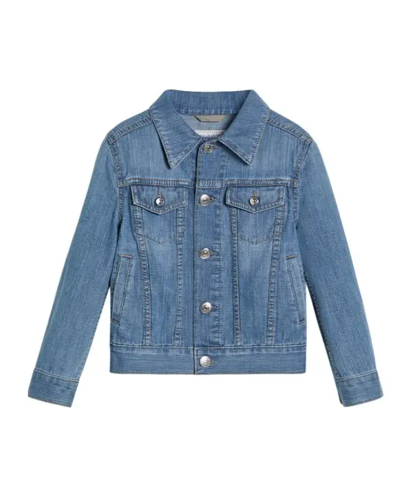 Brunello Cucinelli Lightweight Old Denim Four-pocket Jacket